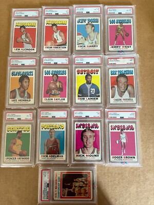 1971-72 Topps Basketball 233 Cards Complete Set (EX to NM)( 13 PSA Graded Cards) | eBay
