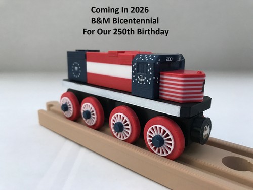 EMD GP9 Norfolk & Western #645 - Wooden Railroad Compatible, 3D Print ...