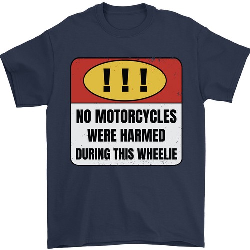 Lustig Wheelie Motorrad Motocross Motox Herren 100% Baumwoll | eBay.de