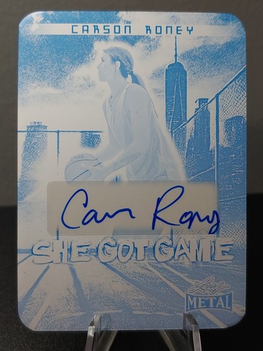 SGG-CR1 Carson Roney She Got Game 1/1 Cyan Plate 2024 Leaf Metal Women ...