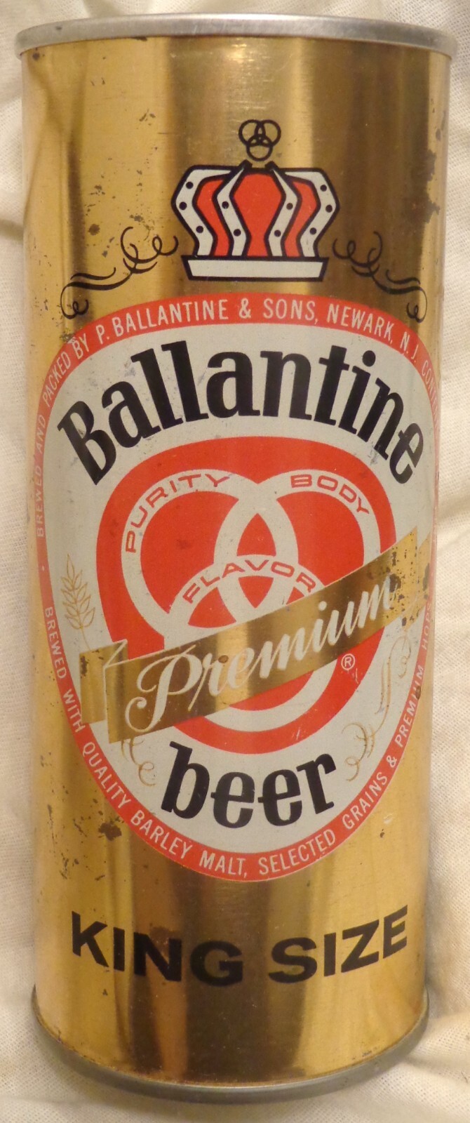 Ballantine Beer Can - 16 Oz - Newark, NJ - Early Pull Tab - Zip Top ...