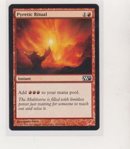 1x Pyretic Ritual - M11 - MTG Magic The Gathering NM English Red Common ...