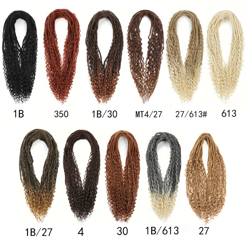 24" Double Ended Dreadlocks Doppel Dreads Boho Box Braids DE Dreads ...
