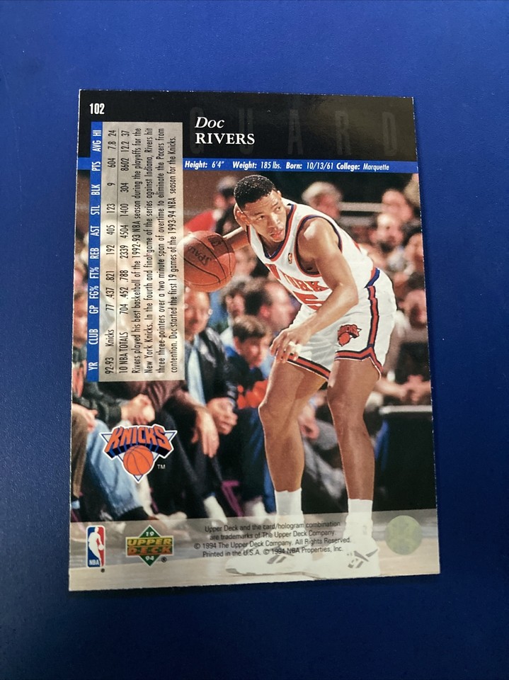 1993-94 UPPER DECK S.E. DOC RIVERS ELECTRIC COURT GOLD #102 | eBay