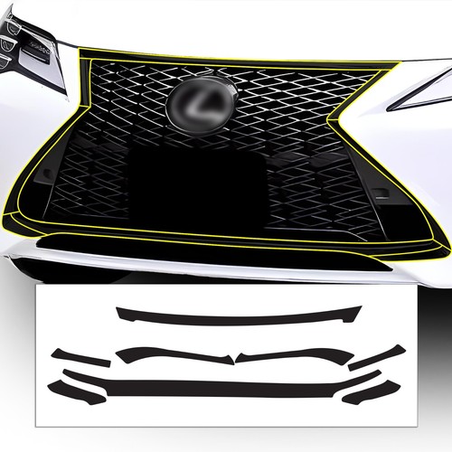 Fits Lexus RC 2019-2023 Outer Grille Chrome Delete Decal Blackout Vinyl ...