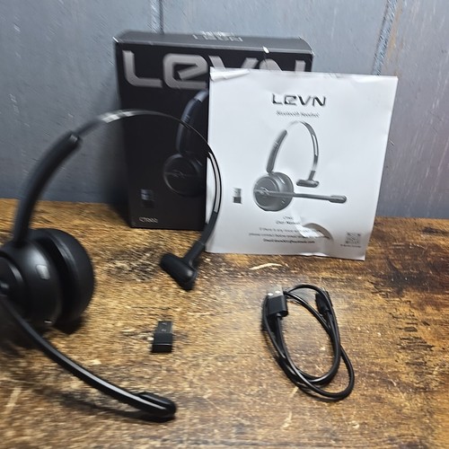 LEVN Wireless Headset With Mic For PC, Bluetooth Headset With Noise ...