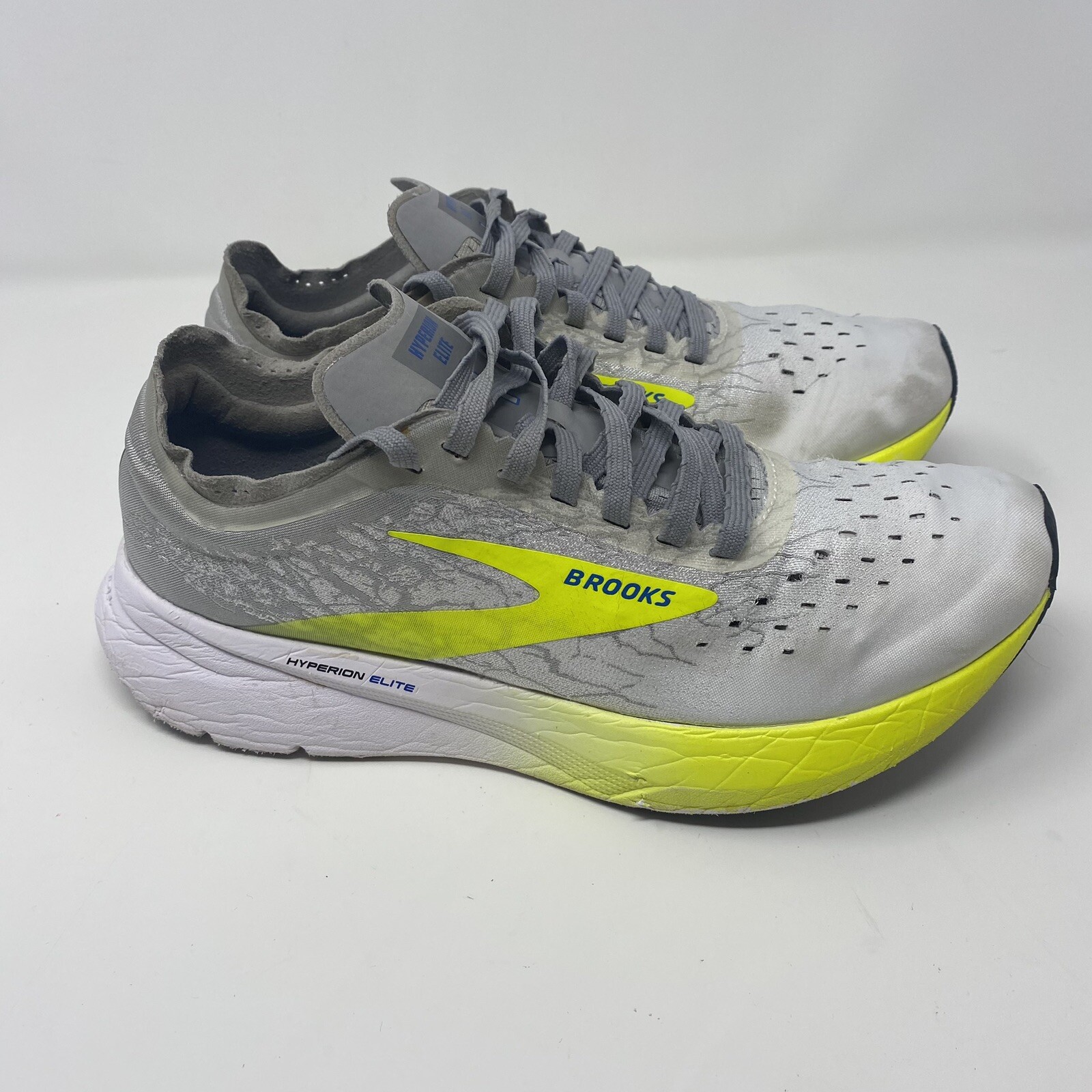 Brooks Hyperion Elite Men's Size 7D Nightlife Grey Volt Green ...