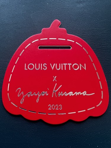 Louis Vuitton x Yayoi Kusama Red Paper Label Authentic LV 8cm / 3 inch ...