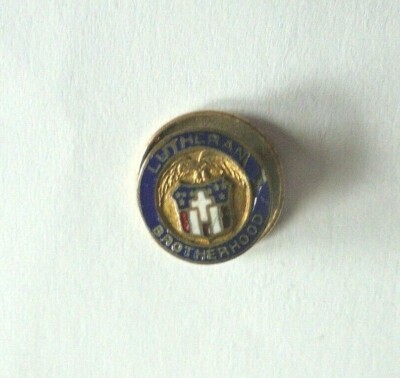 Cool Vintage Lutheran Brotherhood Enamel Lapel Screw Back Pin Pinback ...