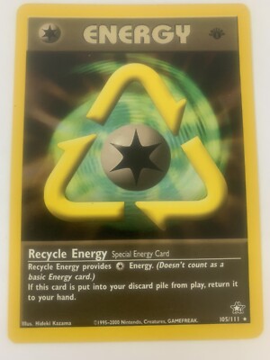 Pokemon TCG Neo Genesis Energy Non-Holo Recycle Energy 105/111 | eBay