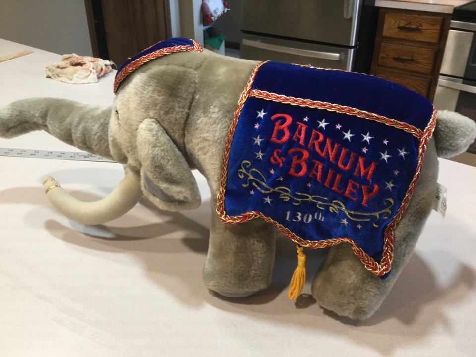 20 inch King Tusk Barnum & Bailey Circus Elephant stuffed plush | eBay