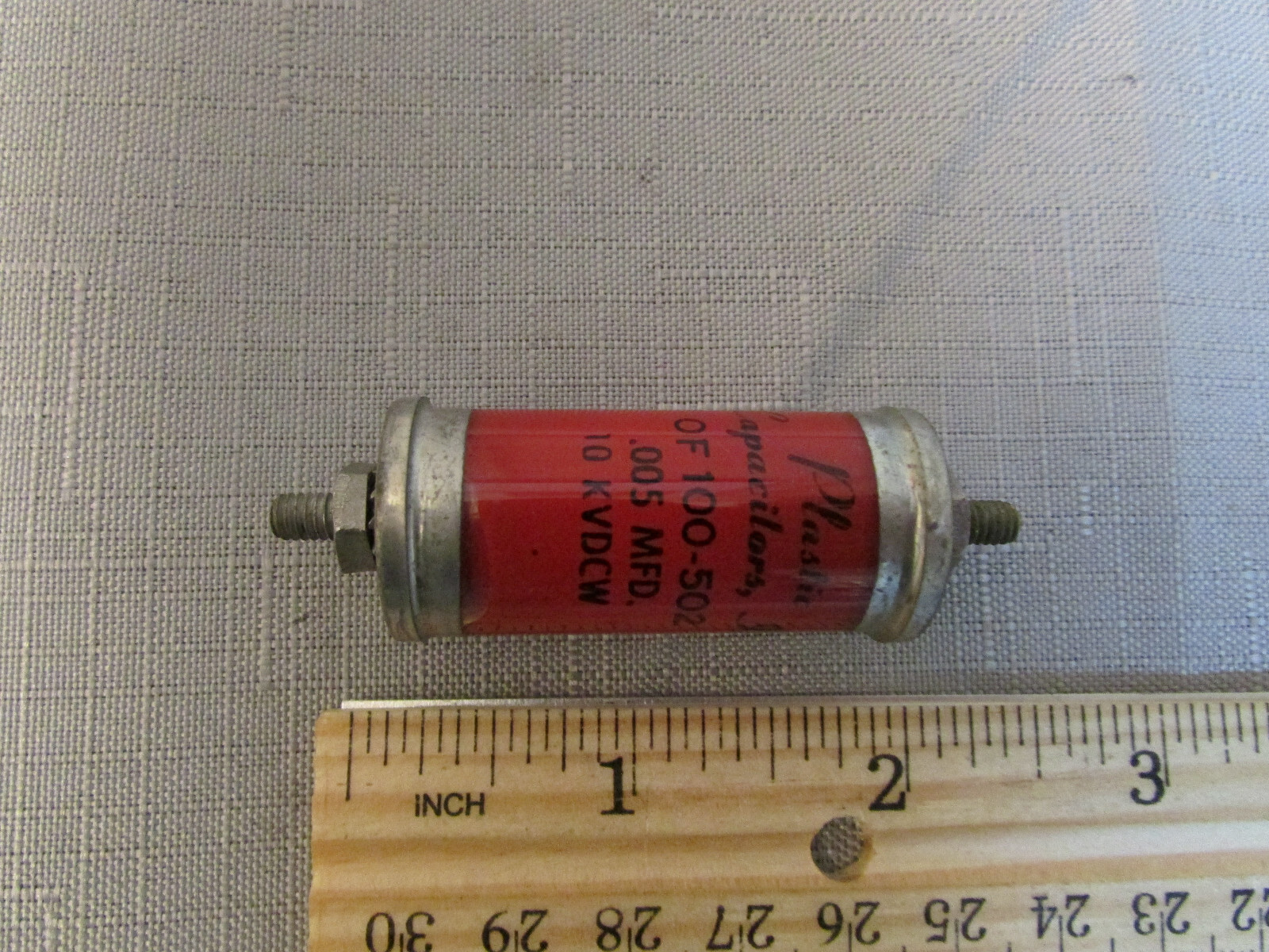 Plastic Capacitors .005uF 10kVDC Glass Axial Capacitor OF100-502 | eBay