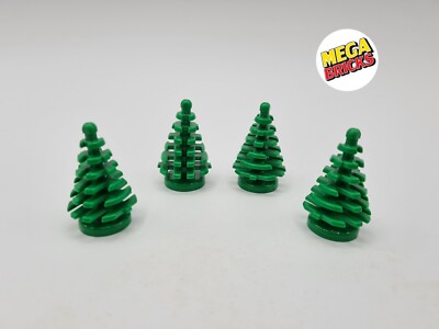 LEGO LOT 4 X SPRUCE TREE SMALL DARK GREEN REF 2435 / 6268823 *NEUF* | eBay