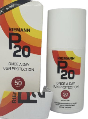 Riemann p20 sun spray spf50 spray 200ml once a day IMPERFECT BOX ...