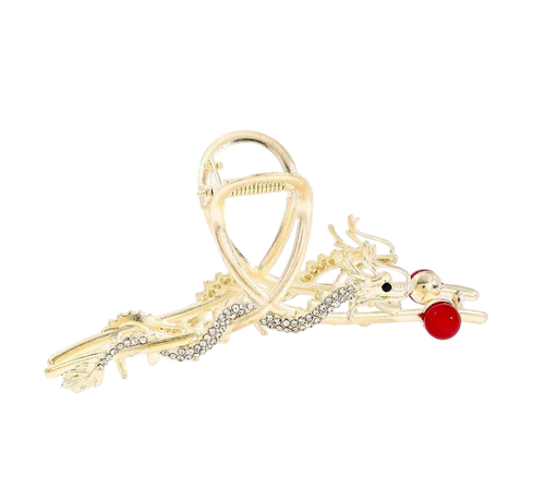 NEW Dragon Hair Claw Hair Clip Hair Accessory Rhinestones Dragons Red ...