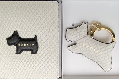 RADLEY LONDON Liverpool Street WHITE Embossed Leather Bi-Fold Wallet ...