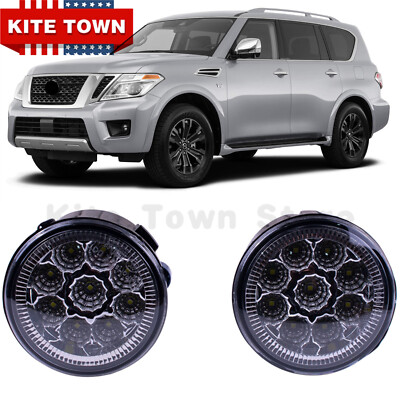 Pair 9*LED Fog Lights For Nissan Armada Exclusive Platinum Reserve SL ...