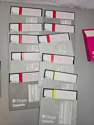 Qty 10 PCS Vintage 8" Floppy Disk Diskettes, Assorted Brands. | eBay