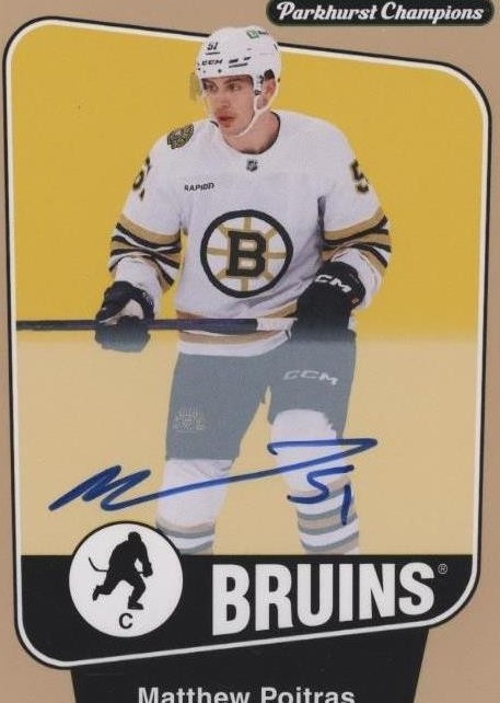 2024-25 Upper Deck Parkhurst Champions - Matthew Poitras #56 Autographs ...