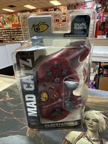 Mad Catz Dual Force 2 Playstation 2 PS2 Controller Red Brand New Sealed ...