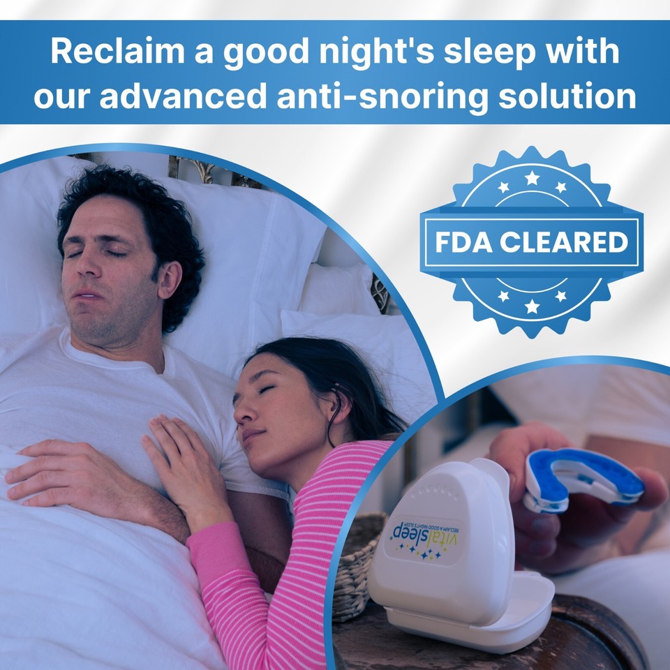 VitalSleep Anti Snoring Mouthpiece Adjustable Snoring Mouth Guard USA ...