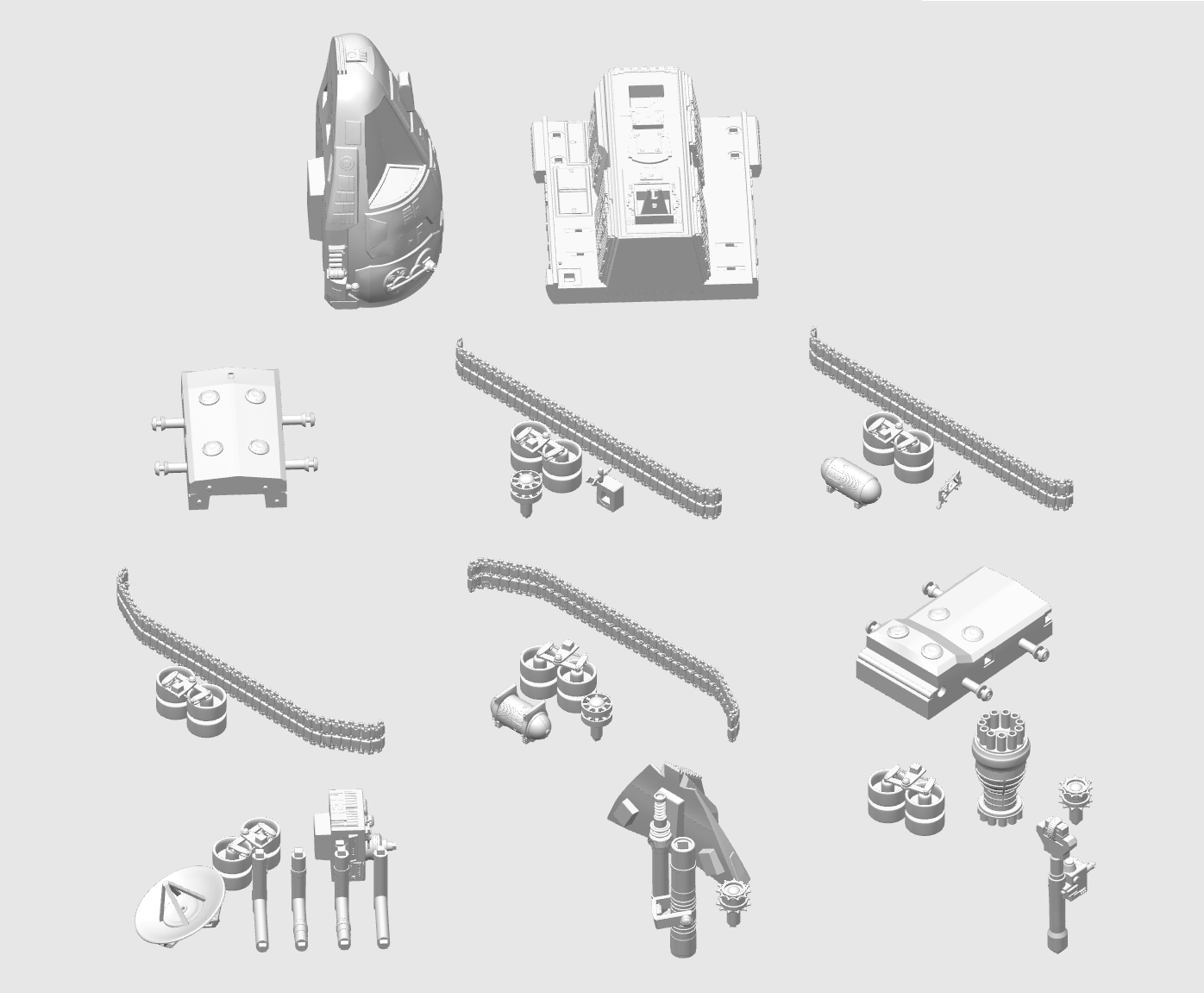 Laser Tank inspired by Space 1999 TV series 3D Printed Gerry Anderson ...