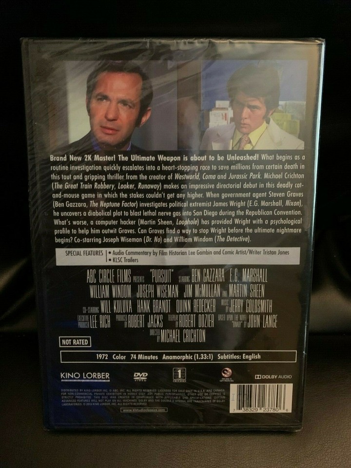 Pursuit DVD NEW Sealed 738329237806| eBay