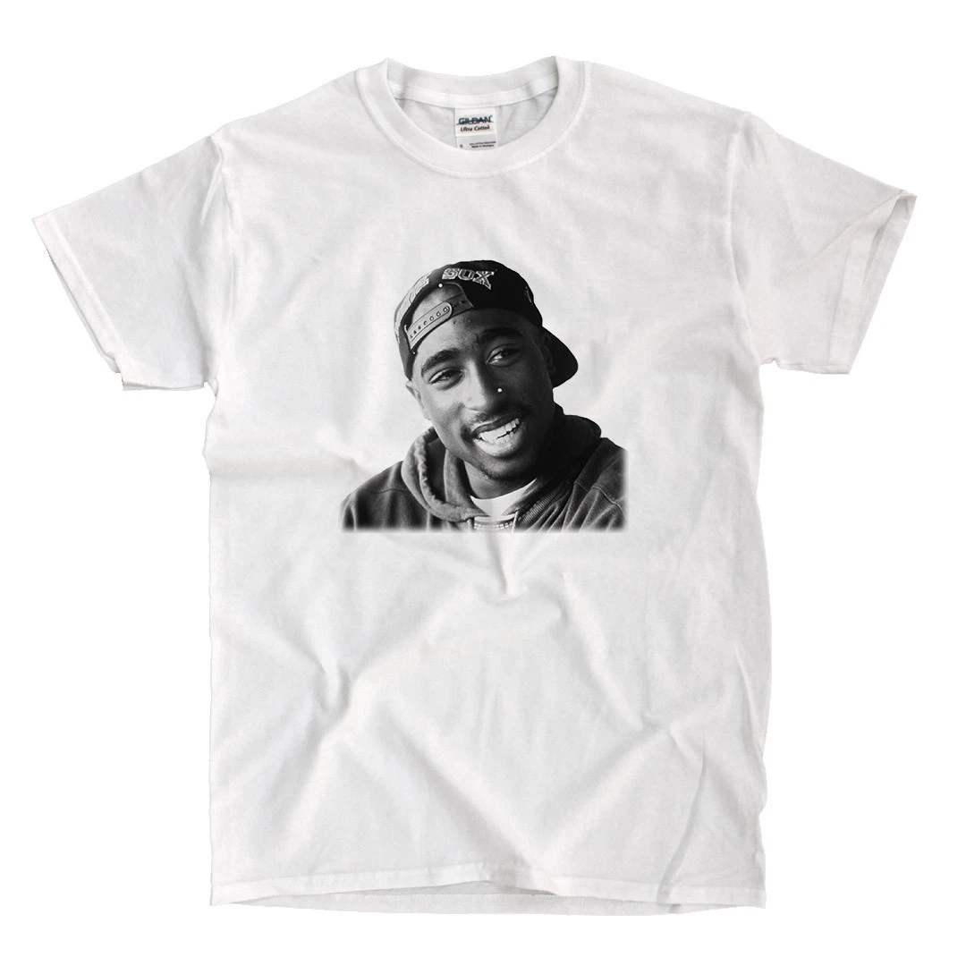 Tupac Smiling Black And White