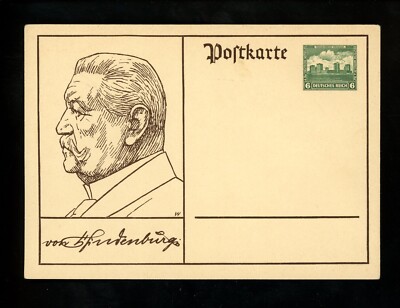 Postal Stationery Germany H&G #208 postal card Vintage 1932 | eBay