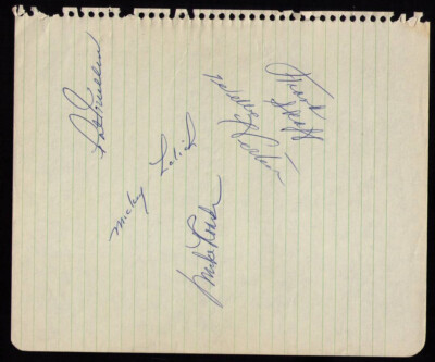 1965 Detroit Tigers Autographed Sheet Horton Lolich Frank Skaff Mullin ...