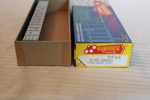 HO Scale Roundhouse, 50' Mill Gondola, Wisconsin Central, Gray, #55165 ...