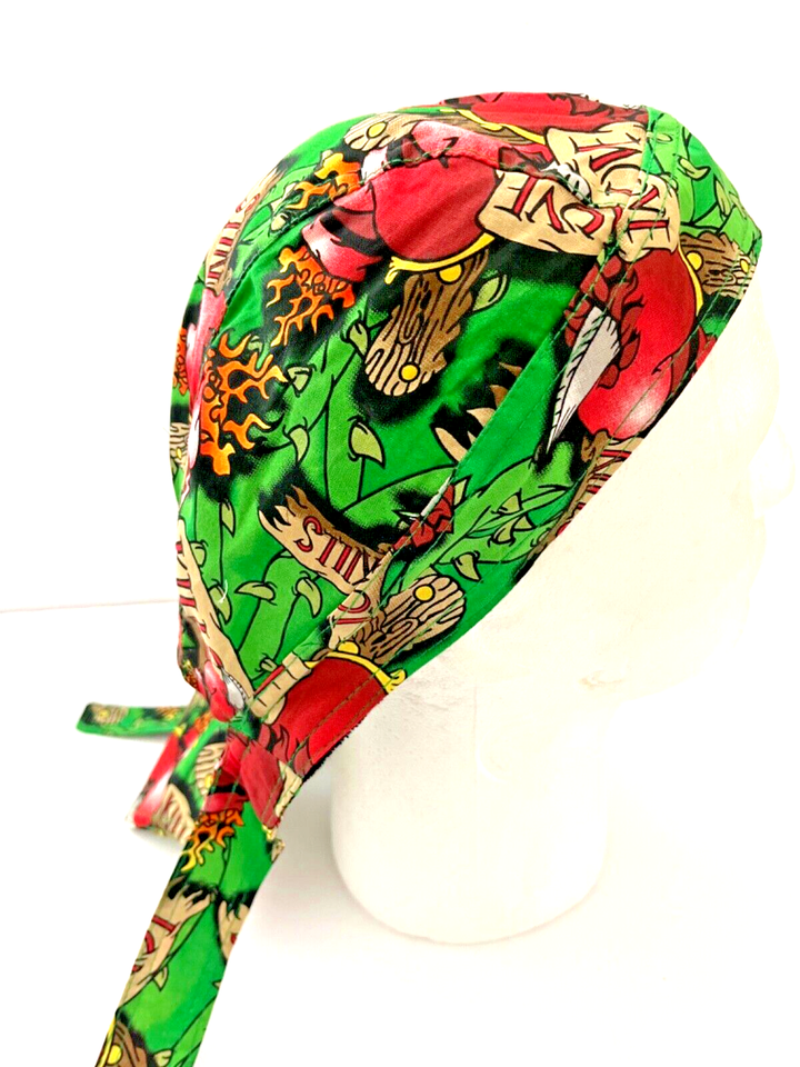 Love Kills Biker Do Doo Rag Bandana Head Wrap Deluxe Skull Cap Du Rag ...