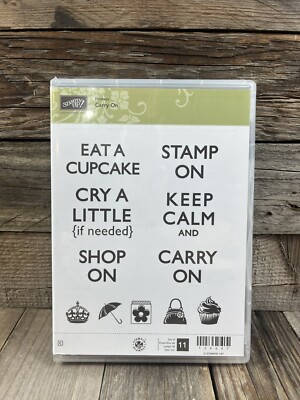 Stampin’ Up! Keep Calm Stamp Set. Shop On Cupcake Carry On - Cling ...