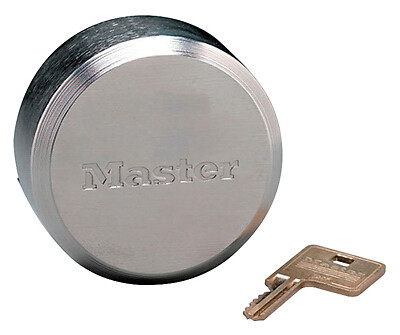 Shackleless High-Security Padlock, Puck Style, Re-Keyable, 2-7/8-In ...