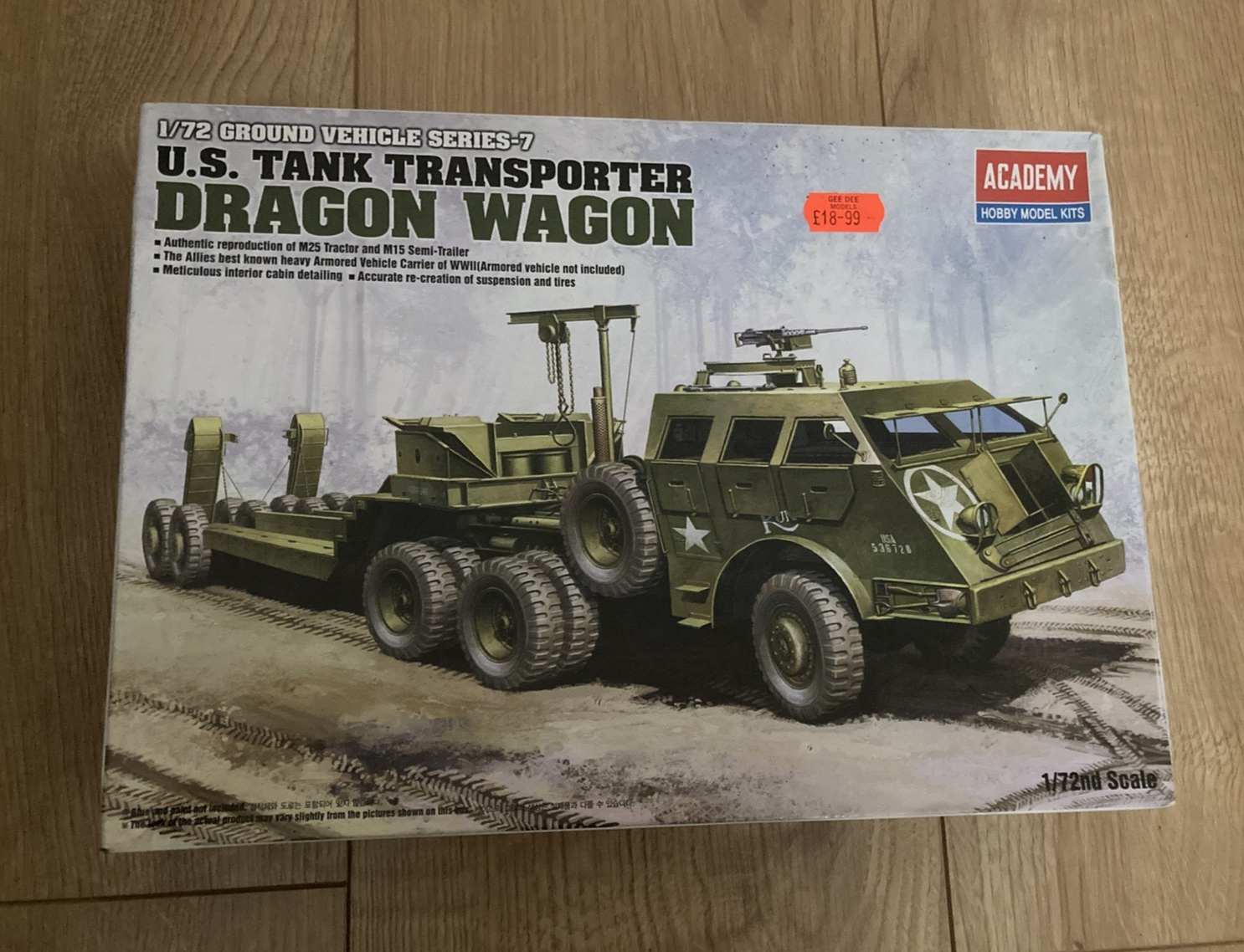 L282 Academy Model Kit 13409 - U.S. Tank Transporter Dragon Wagon - 1/ ...