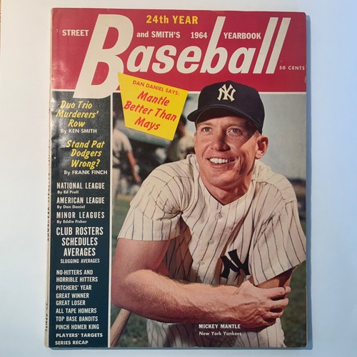 1964 Street & Smith’s Baseball Yearbook Mickey Mantle cover / Excellent ...
