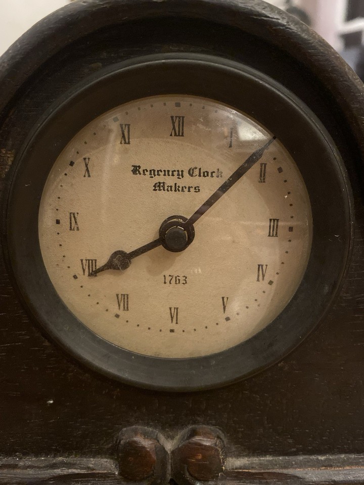 Antique Themed Regency Clock Makers 1763 Solid Wood Quartz Mantle Clock - Works | eBay