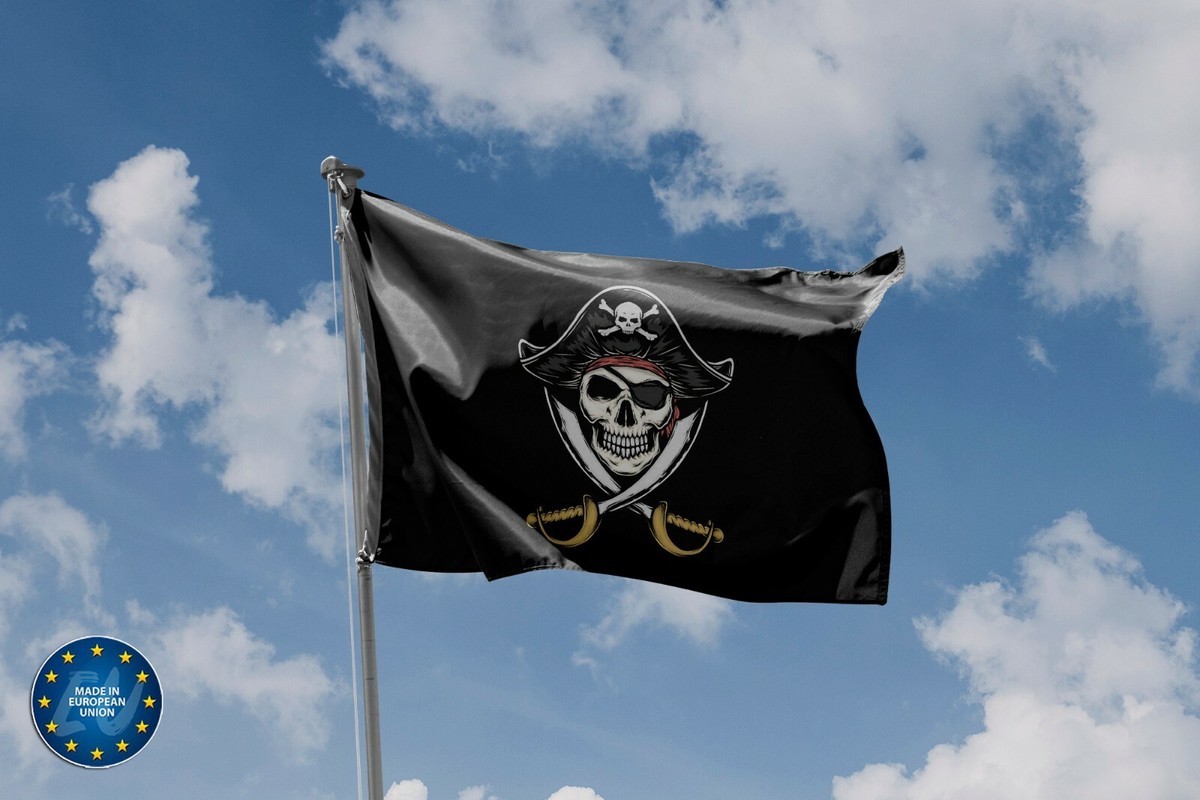 Pirate Flag Flying