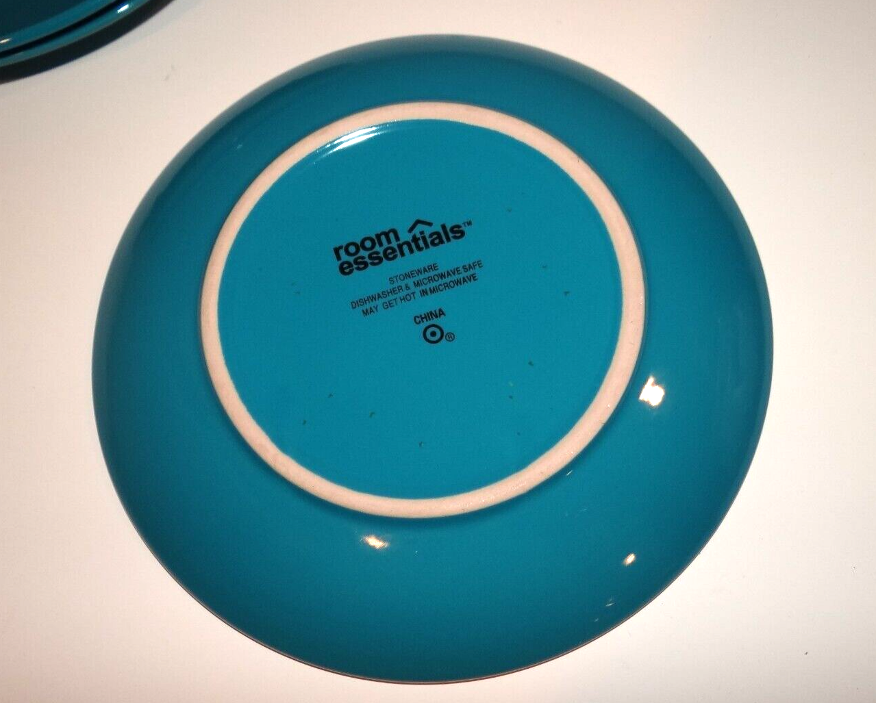 Target RE Room Essentials Teal Blue Salad Dessert Plate Set of 3 Flat ...