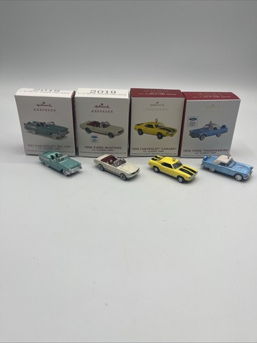 Set Of 4 Hallmark Lil’ Classic Cars Miniature Ornament Lot 2018-2021 | eBay
