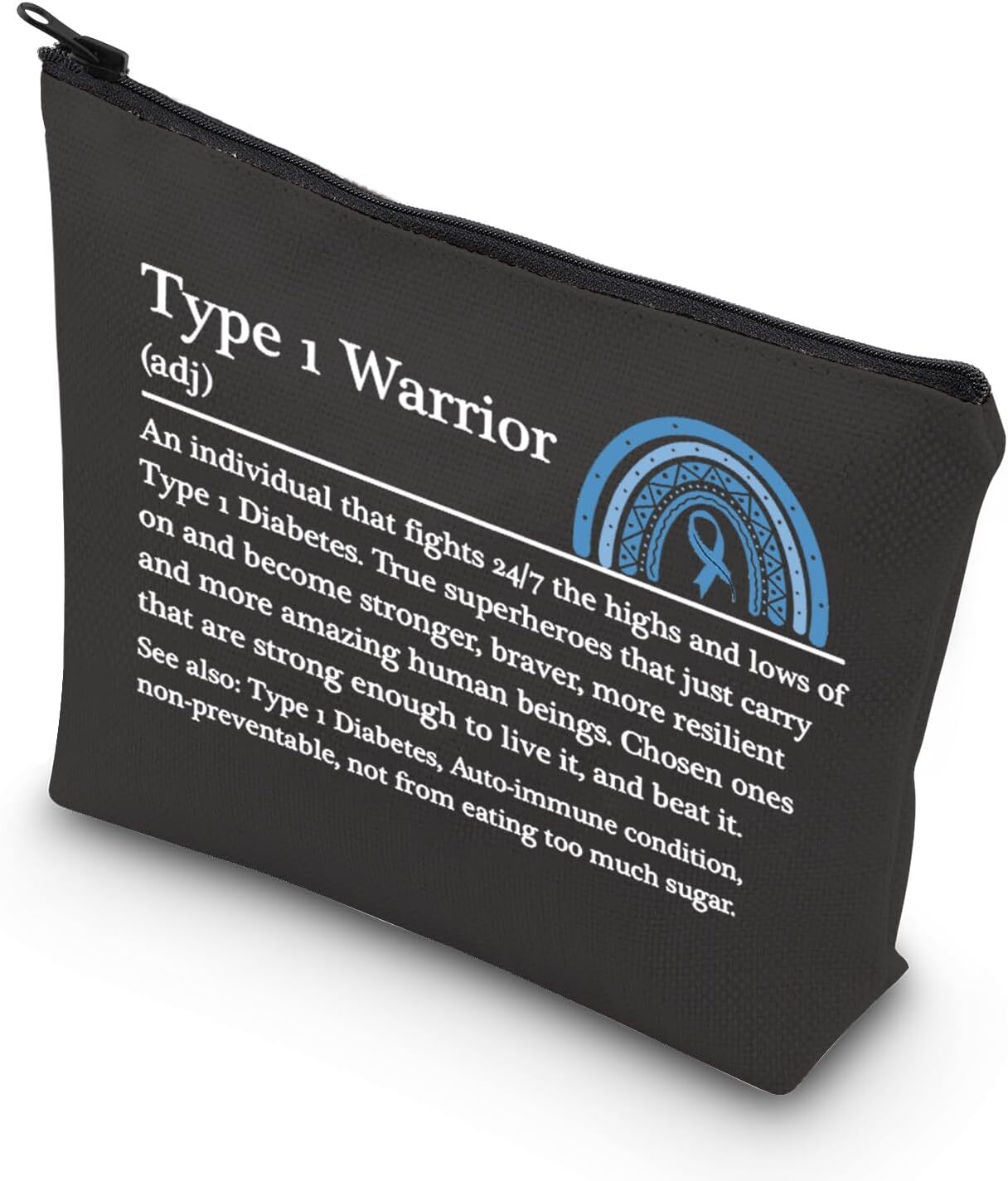 TSOTMO Diabetes Makeup Bag Awareness Gifts BLK- Type 1 Warrior | eBay