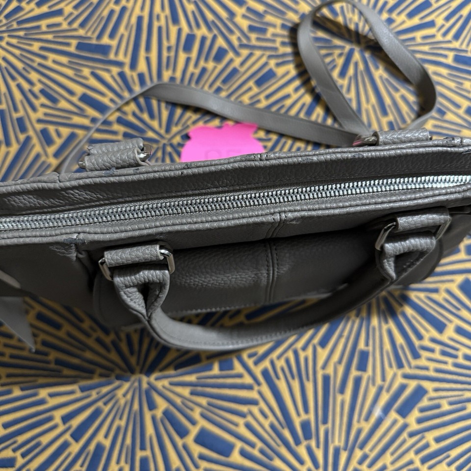 Jewell Thirty One Womens Purse Brown Gray Faux Leather Zip | eBay