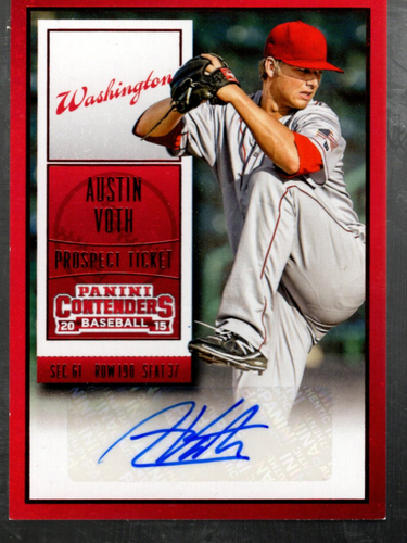 A7747- 2015 Contenders Prospect Billet Autographes Rouge Feuille #11 ...