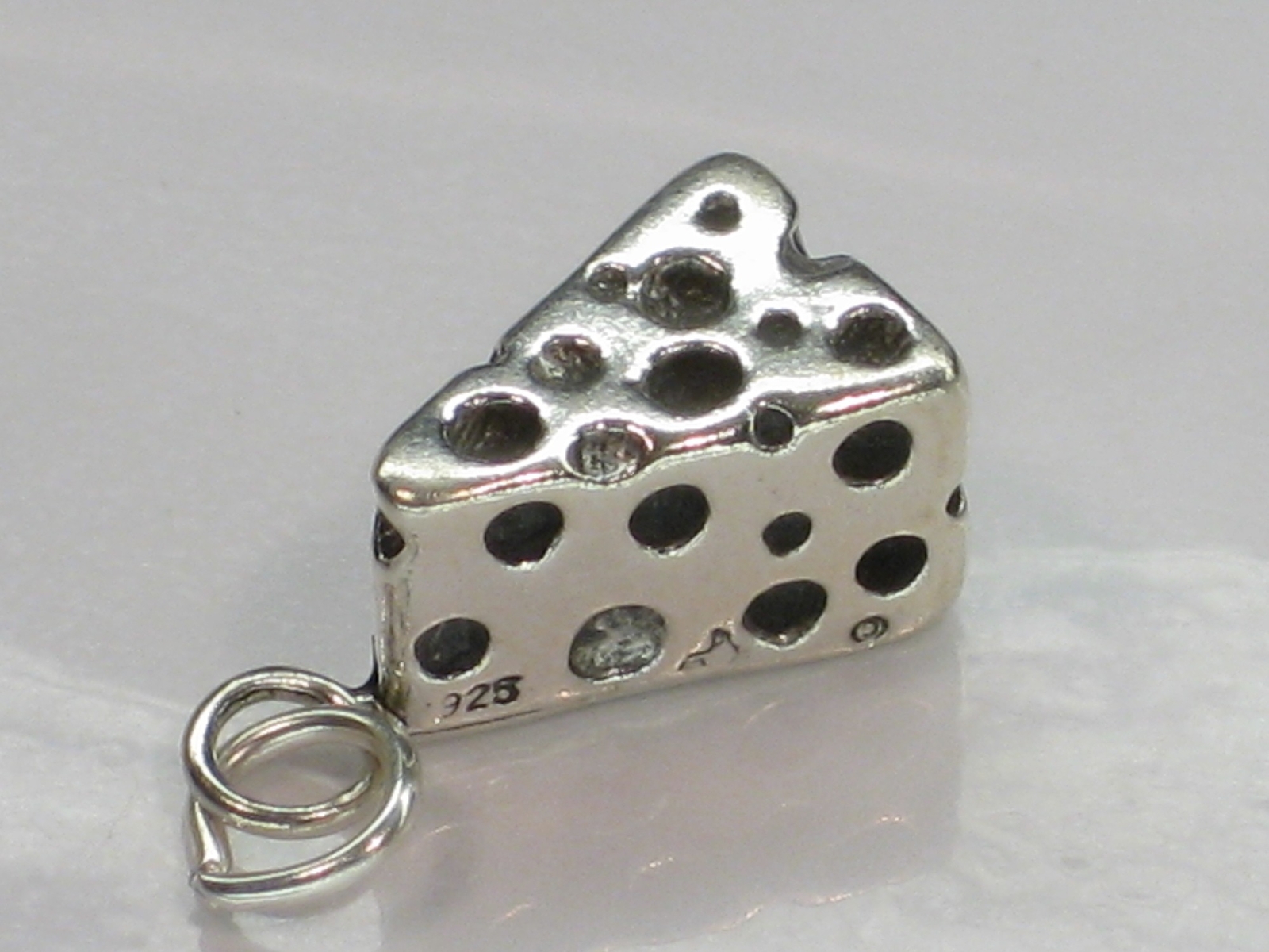 Swiss Cheese sterling silver charm .925 x 1 Cheeses charms- | eBay