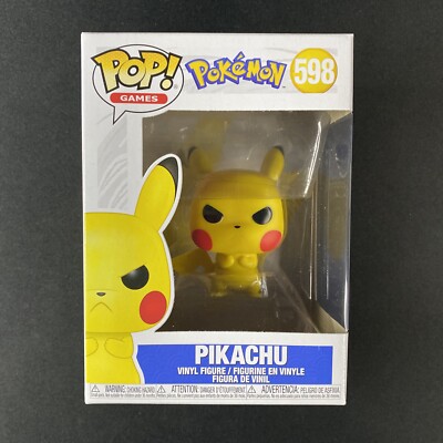 Funko Pop Games Pokemon S3 Grumpy Pikachu #598 Vinyl Figure With ...