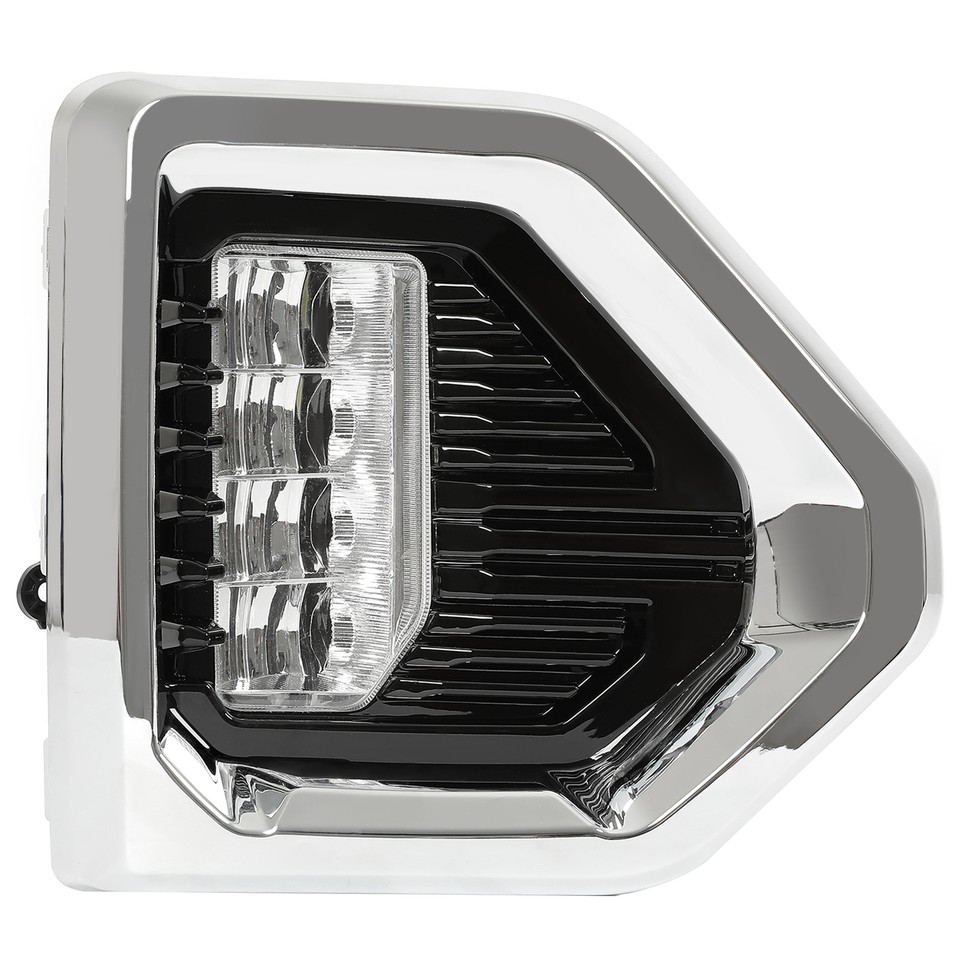 Fog Lights Lamp LED W/Chrome Bezels For GMC Sierra 1500 Denali 2019 ...