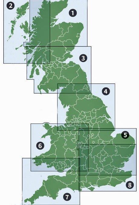 Ordnance Survey WALL Map of East Midlands, East Anglia and London ...