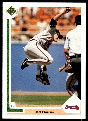1991 Upper Deck Baseball Card Jeff Blauser Atlanta Braves #382 | eBay