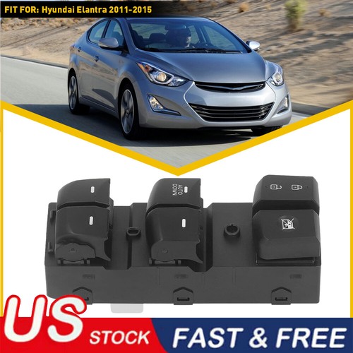 For Hyundai Elantra 2011-2015 Black Driver Master Door Window Switch ...