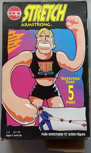 VINTAGE 15" STRETCH ARMSTRONG FIGURE W/ BOX & COMIC BOOK 1992 | eBay